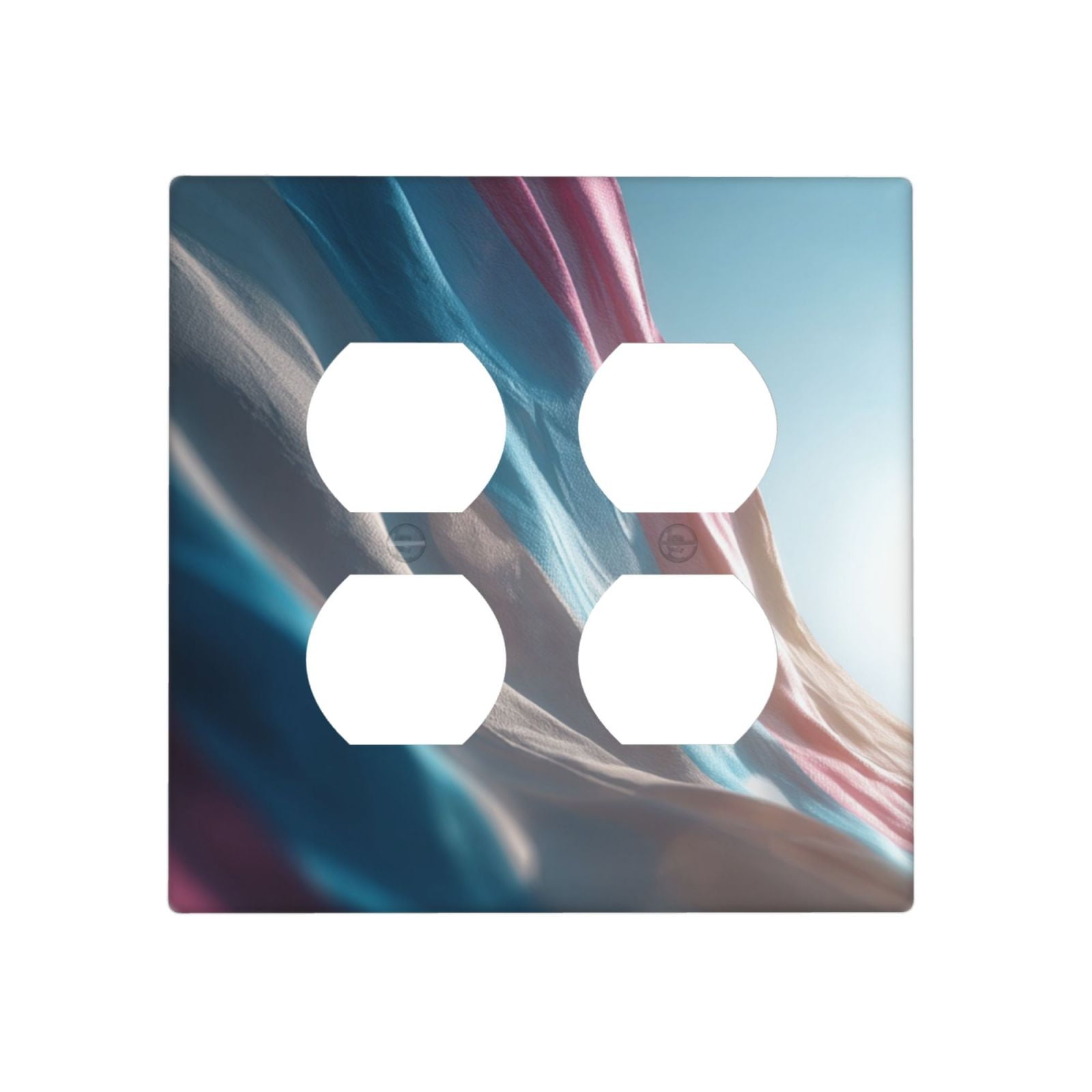 2-Gang Duplex Wall Plate for Bedroom Room Bathroom Decorative ...