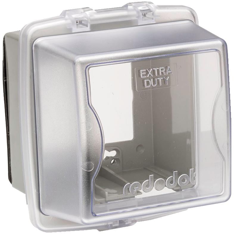 2 Gang Large While-in-Use Extra Duty Weatherproof Clear Receptacle ...