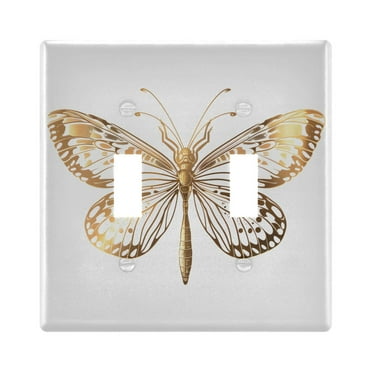 Leozcaa 3D Butterfly Light Switch Cover Wall Plate Butterflies Single ...