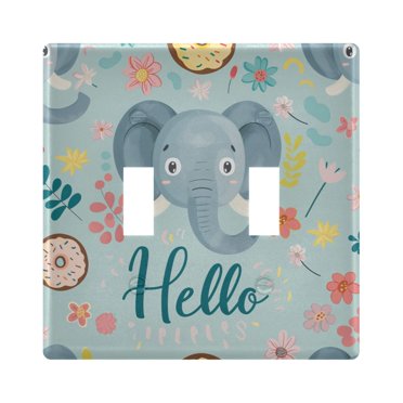 Pink Elephant Light Switch Plate and Outlet Covers/Elephant Nursery ...