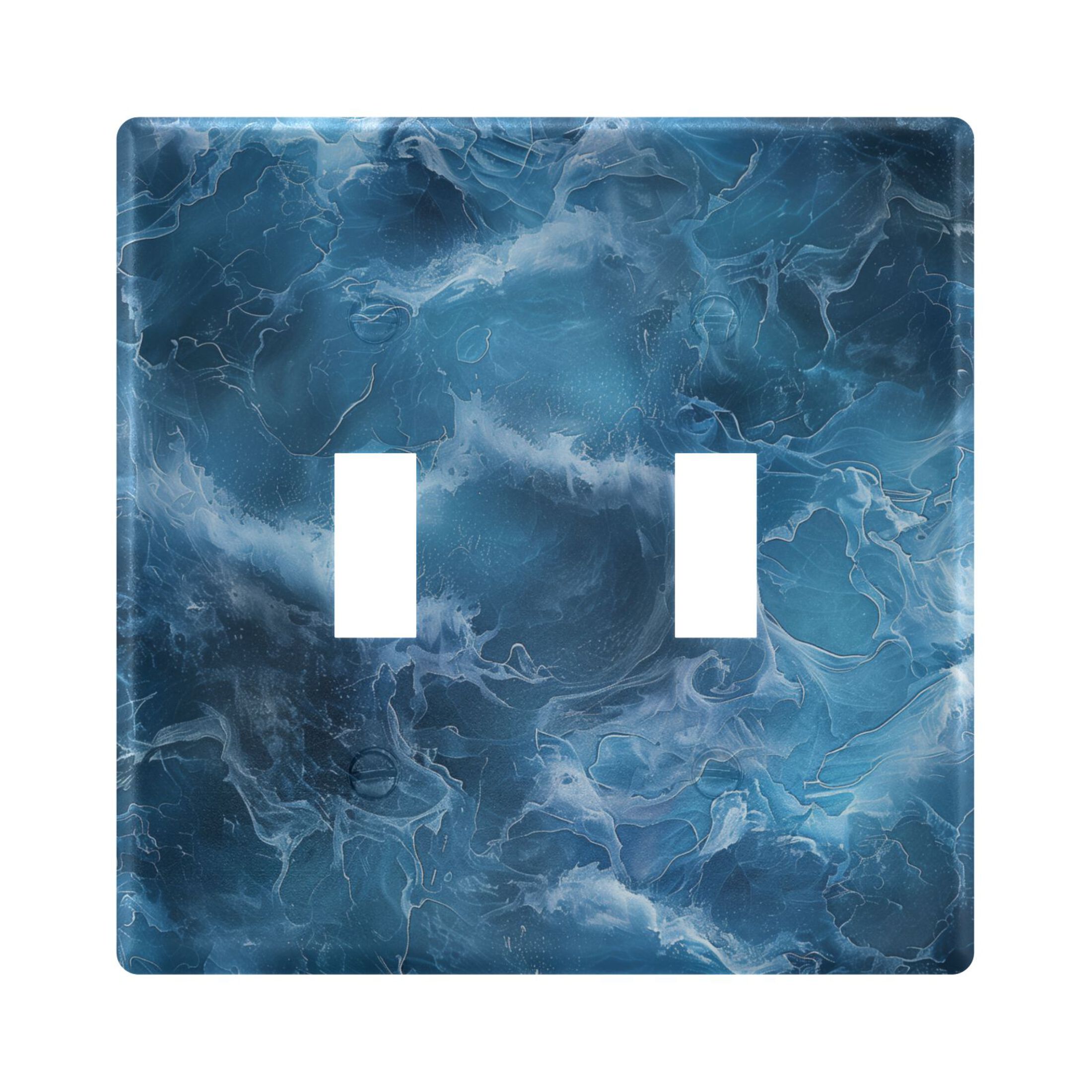 Rivers Edge Products Electrical Cover Plate Switch Double - Beach, Fits ...