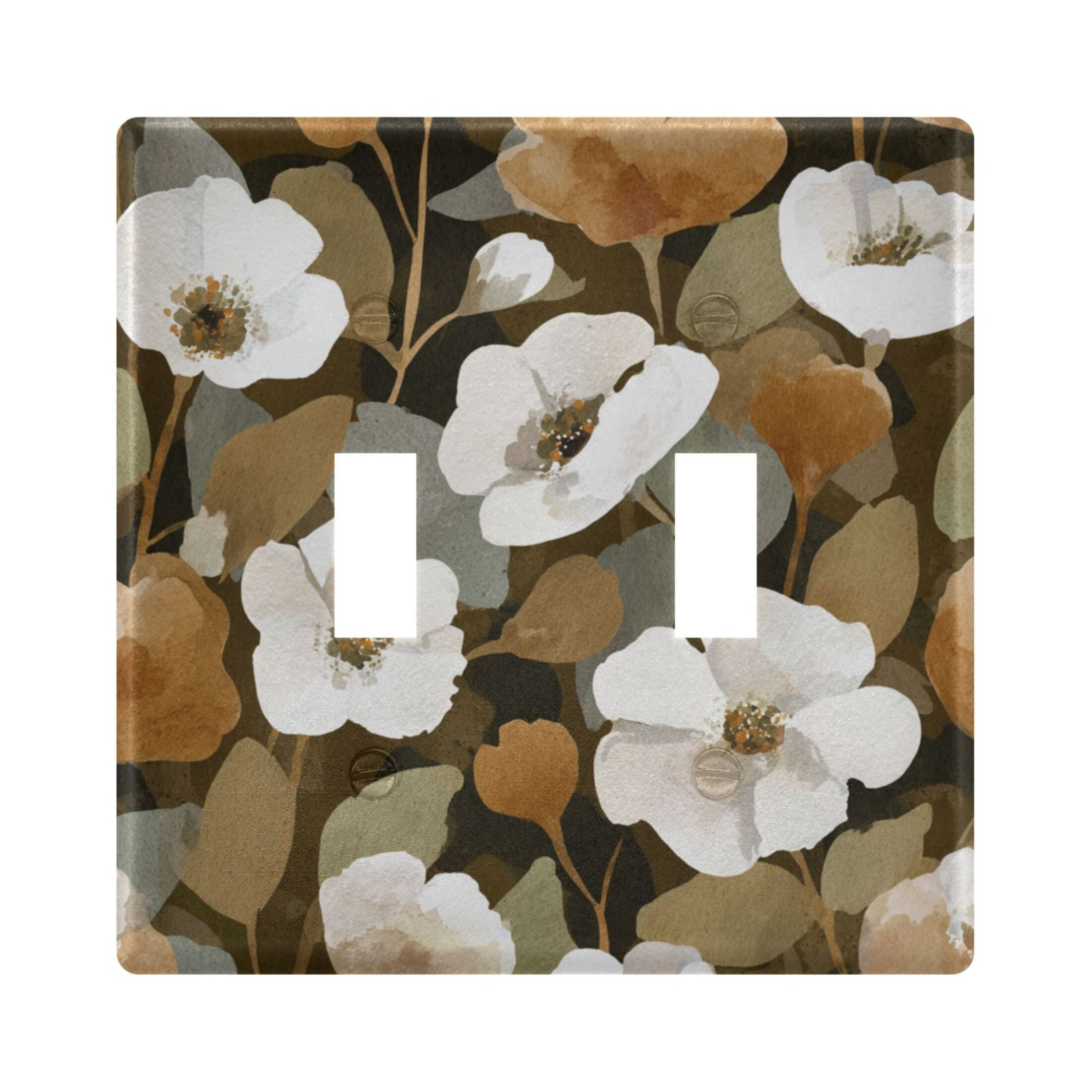 2-Gang Light Switch Wall Plate Outlet Cover for home electrical outlets ...