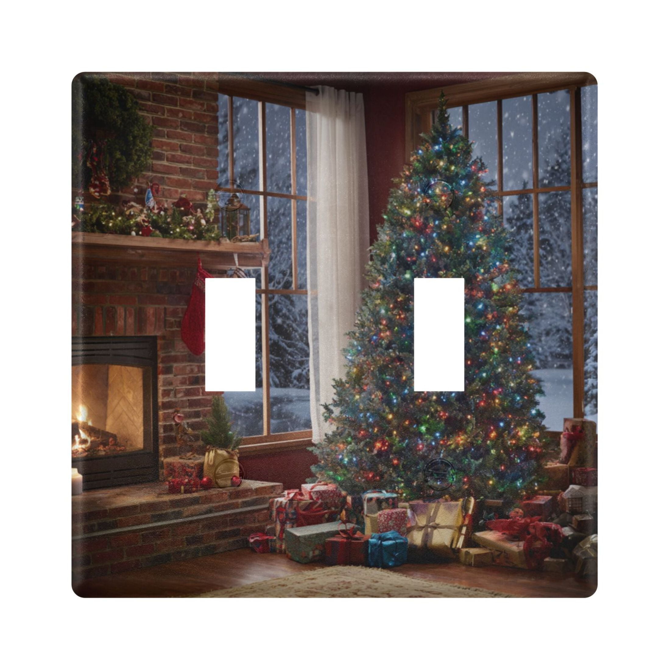 2-Gang Light Switch Wall Plate Outlet Cover for home electrical outlets ...