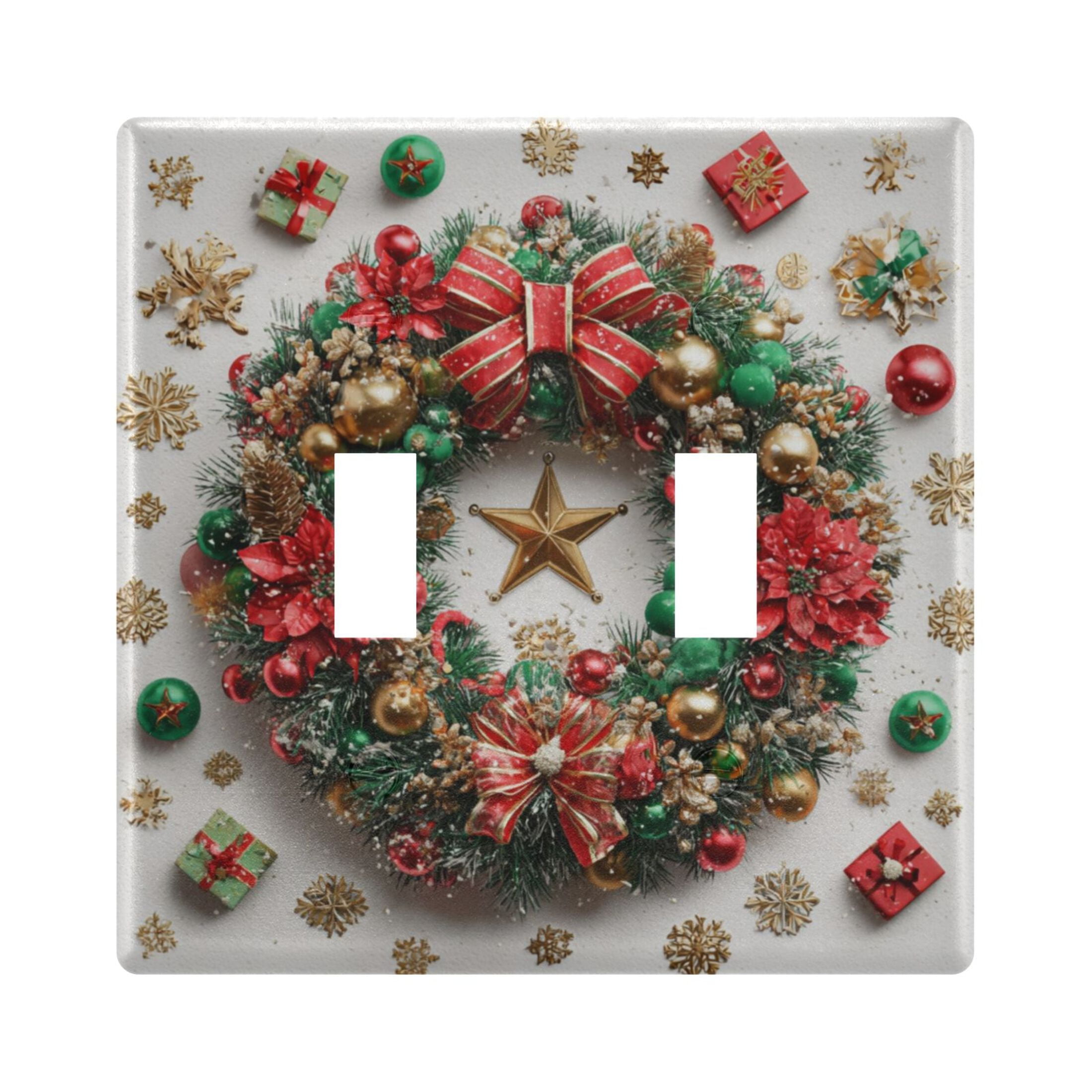 2-Gang Light Switch Wall Plate Outlet Cover for home electrical outlets ...