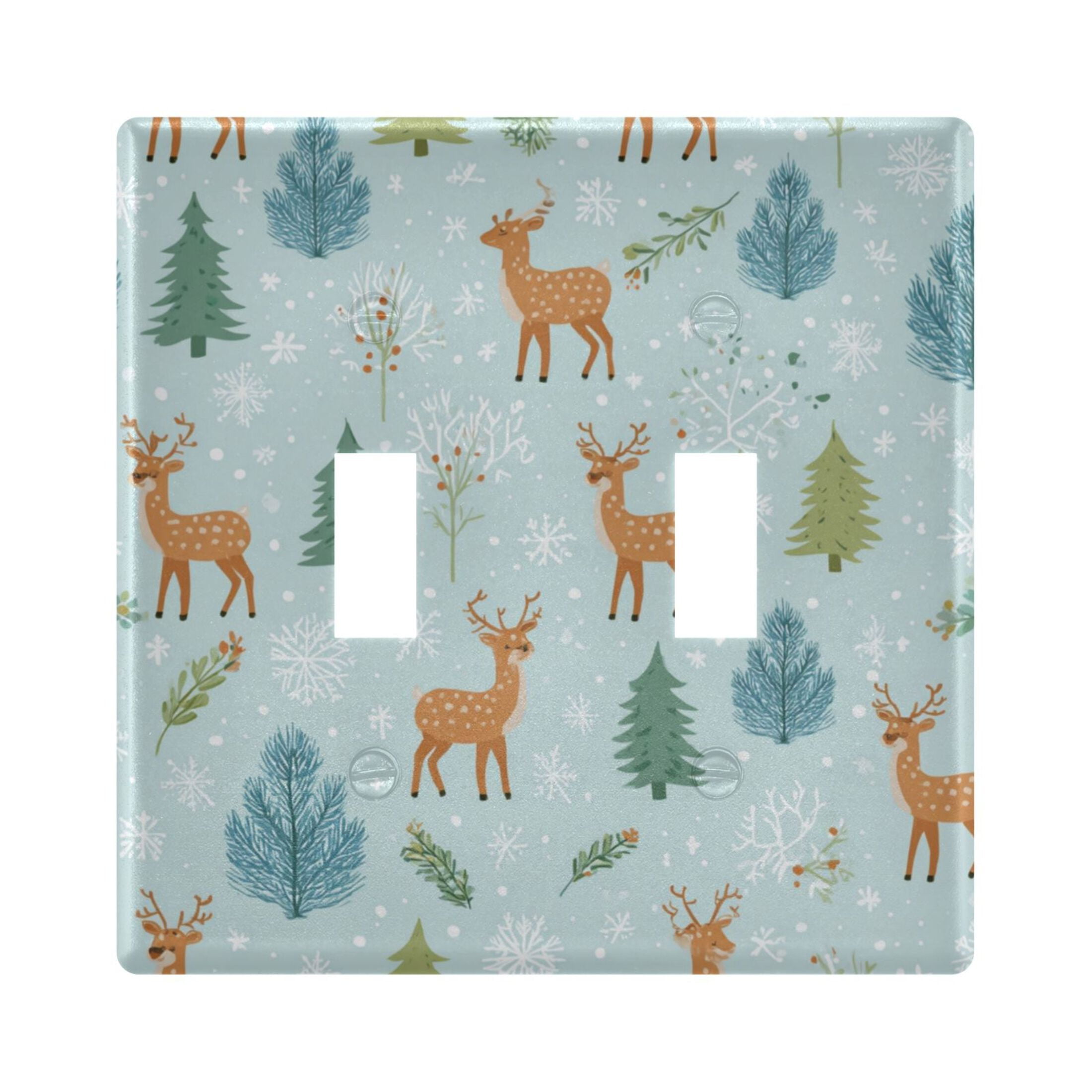 2-Gang Light Switch Wall Plate Outlet Cover for home electrical outlets ...