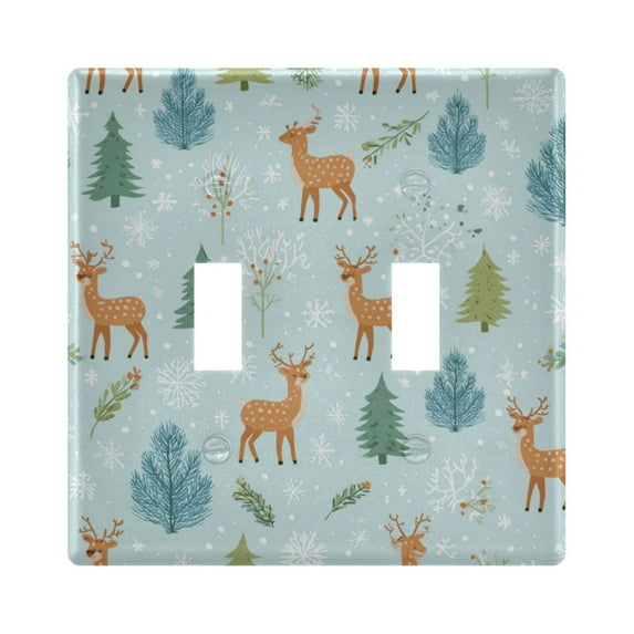 2-Gang Light Switch Wall Plate Outlet Cover for home electrical outlets ...