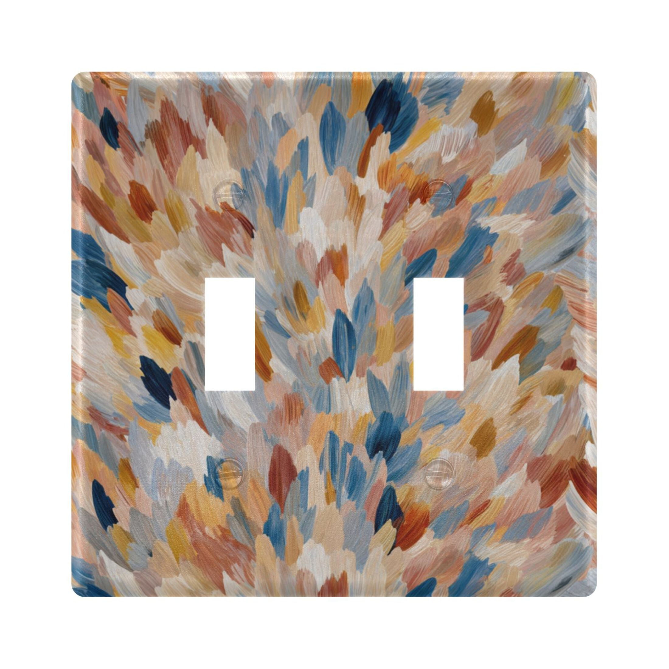 2-Gang Light Switch Wall Plate Outlet Cover for home electrical outlets ...