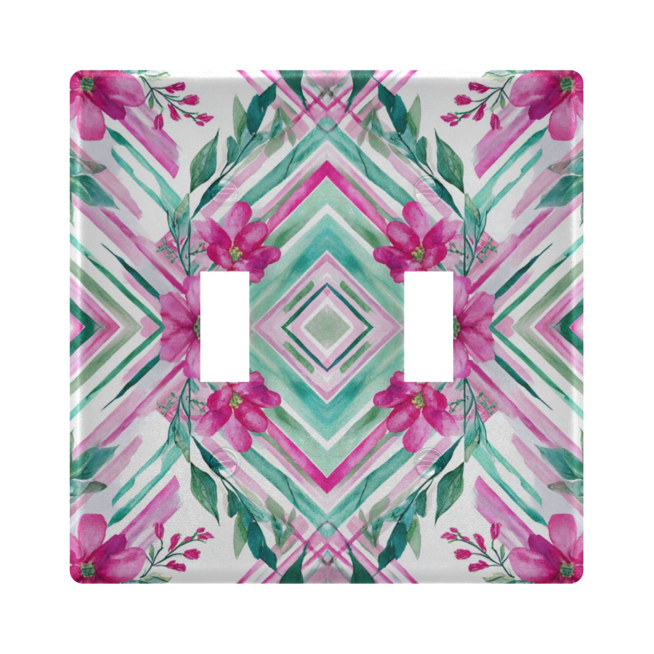 2-Gang Light Switch Wall Plate Outlet Cover for home electrical outlets ...