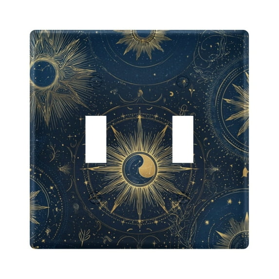 2-Gang Light Switch Wall Plate Outlet Cover for home electrical outlets Light Switch Cover ...