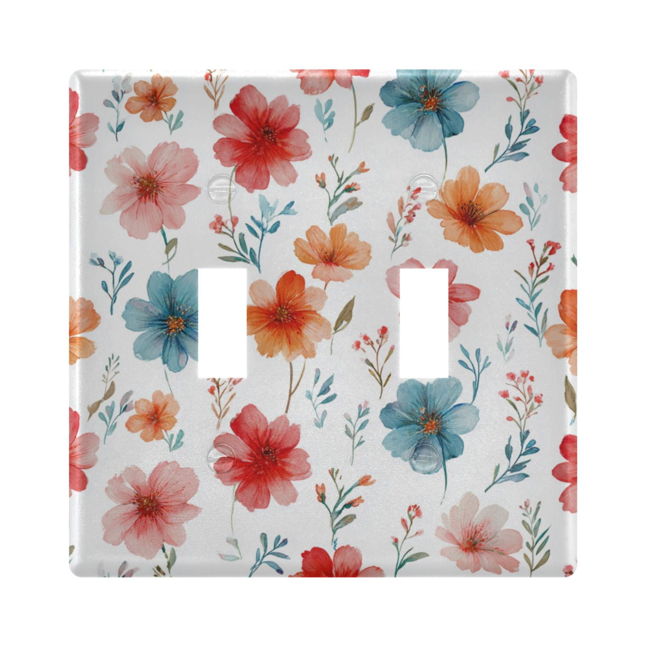 2-Gang Light Switch Wall Plate Outlet Cover for home electrical outlets ...