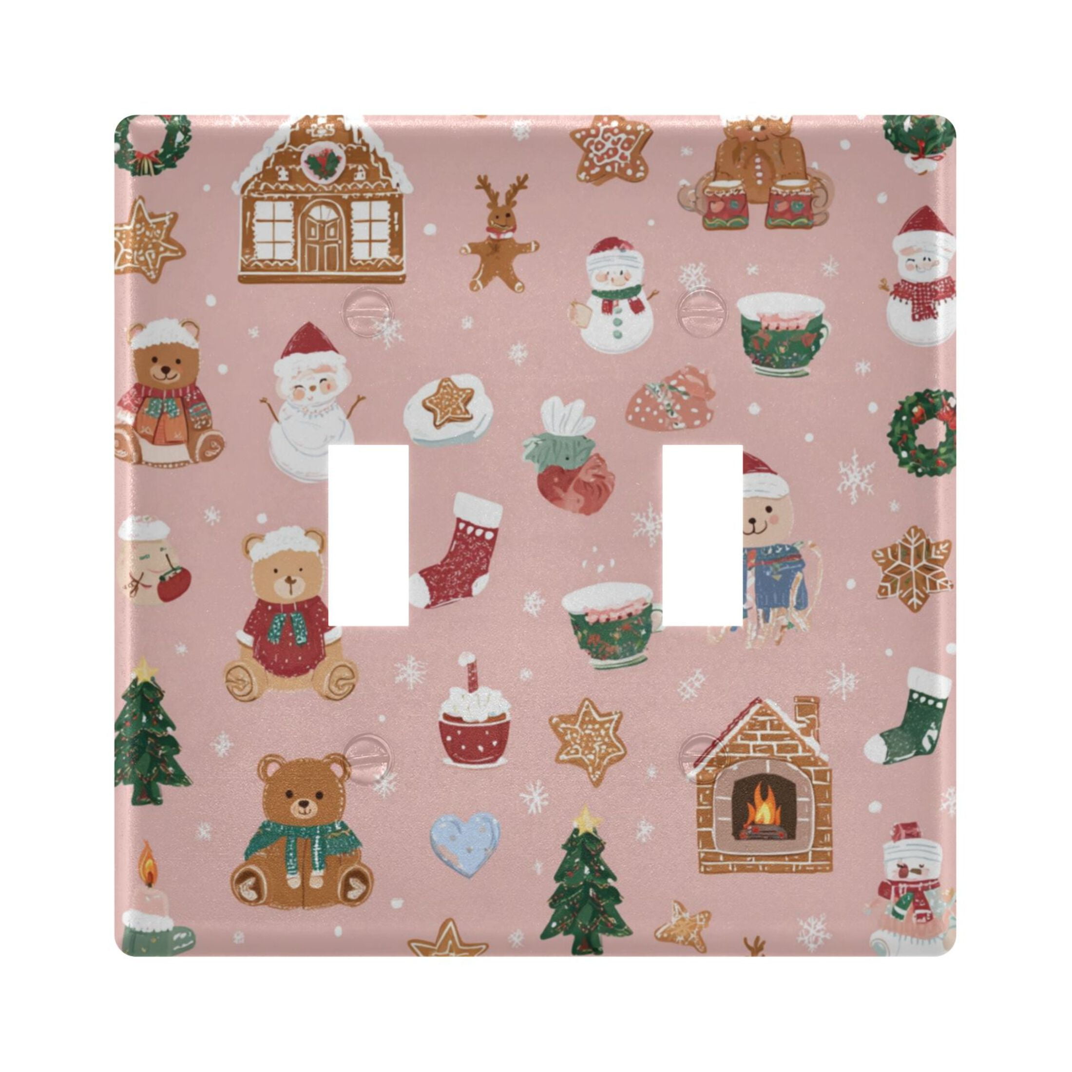 2-Gang Light Switch Wall Plate Outlet Cover for home electrical outlets ...