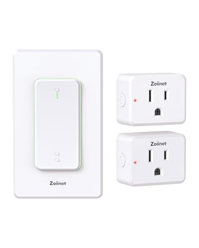 2-Gang Remote Control Outlet Plug Switches, Upgrade Dual Switch Design ...