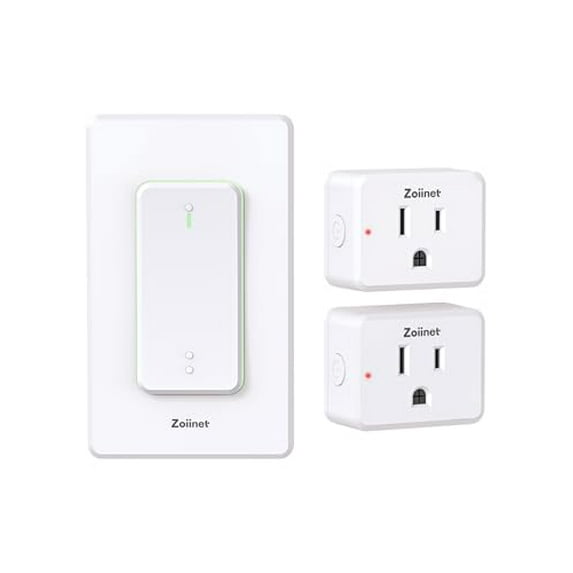 2-Gang Remote Control Outlet Plug Switches, Upgrade Dual Switch Design ...