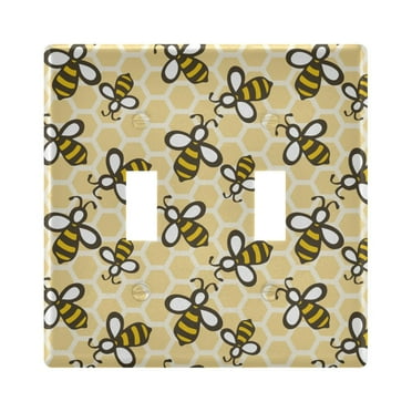 3 Gang Switch Covers Birds with Blue Light Wall Plate Home Faceplate ...