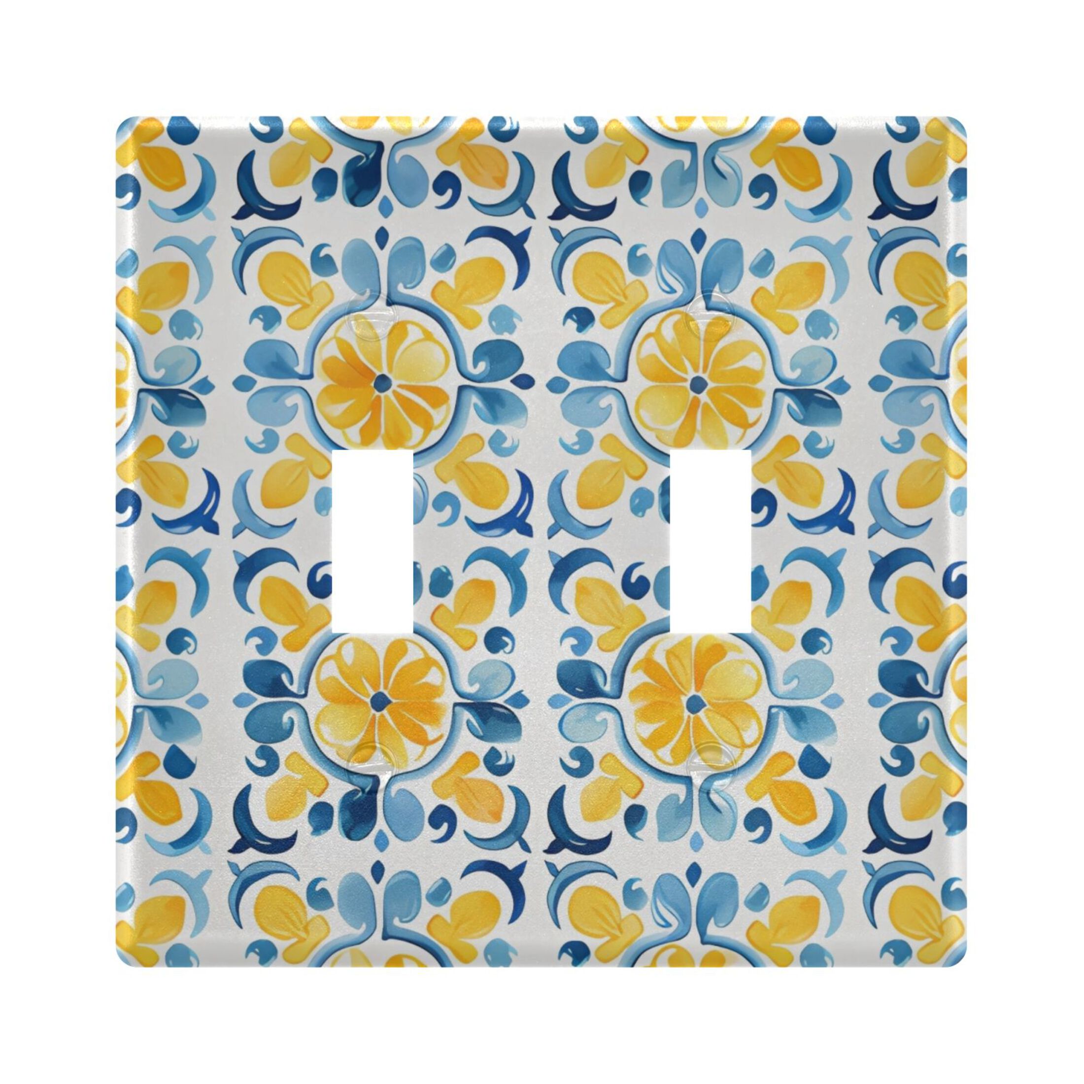 2 Gang Switch Covers Lemons Bohomis Light Wall Plate Home Faceplate ...