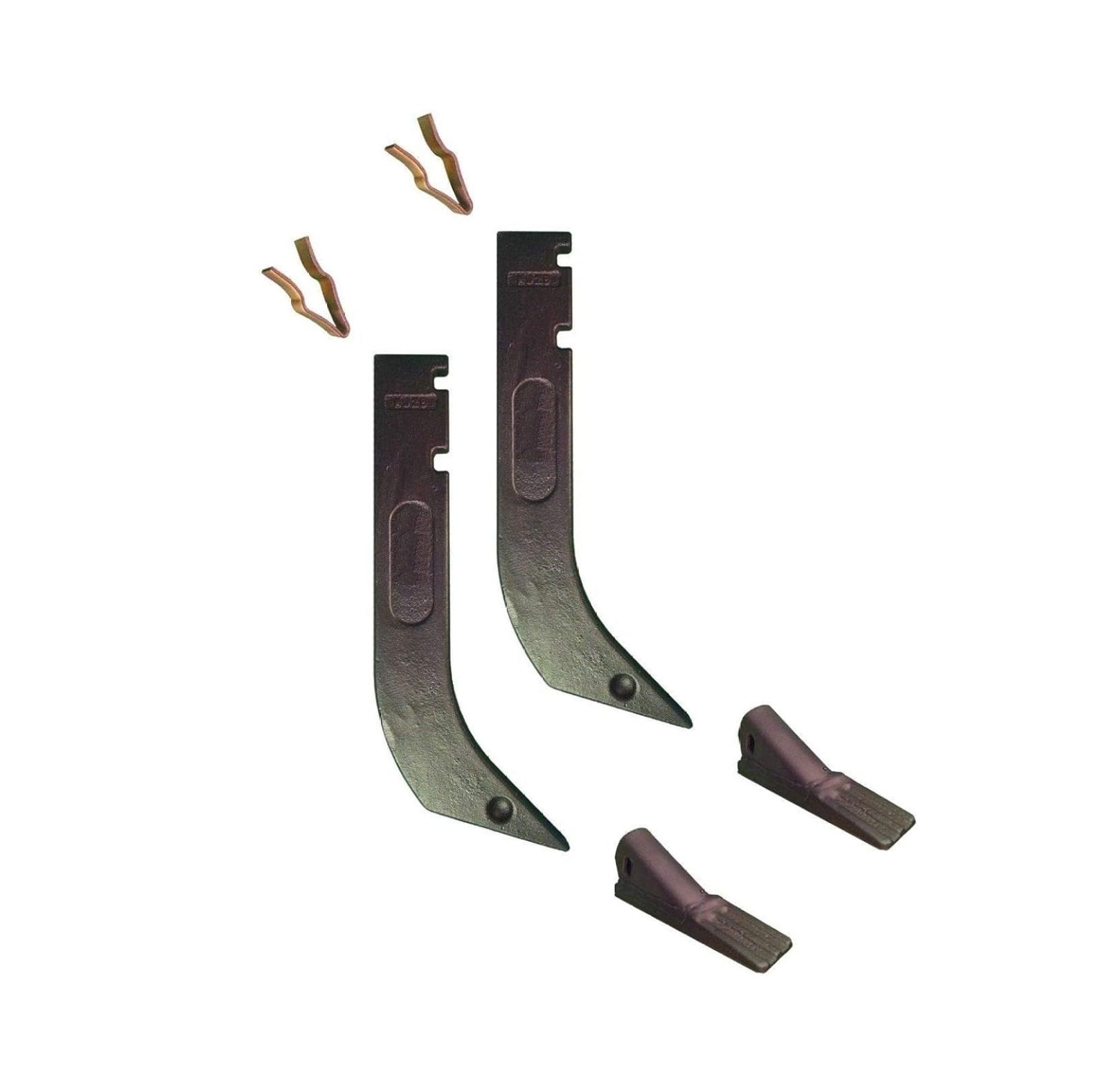 2 - Gannon Scraper Box Shanks w Scarifier Teeth & Clips - H920, 8075 ...