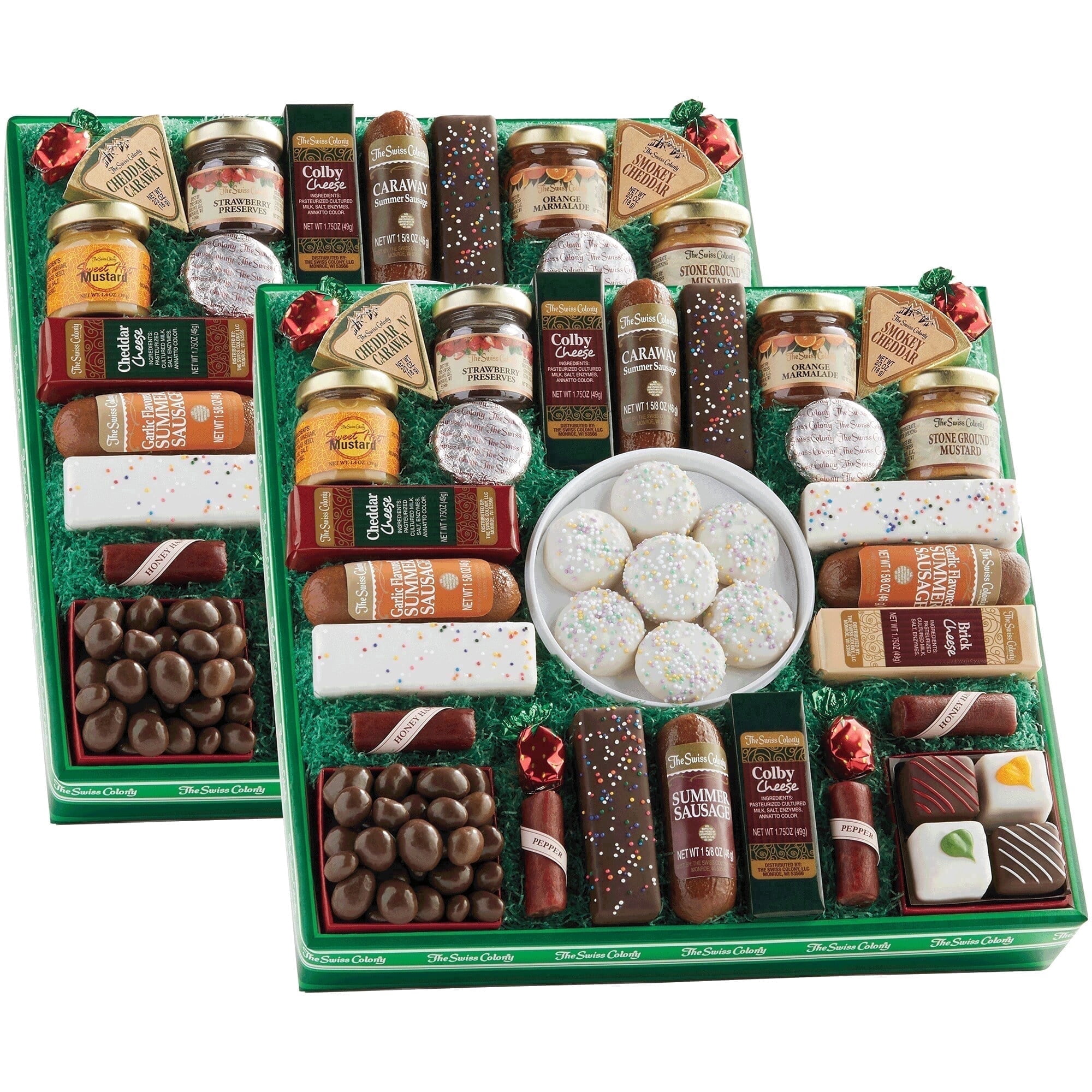 2 Gift Boxes - The Swiss Colony 27 Spring Favorites Food Gift Set ...