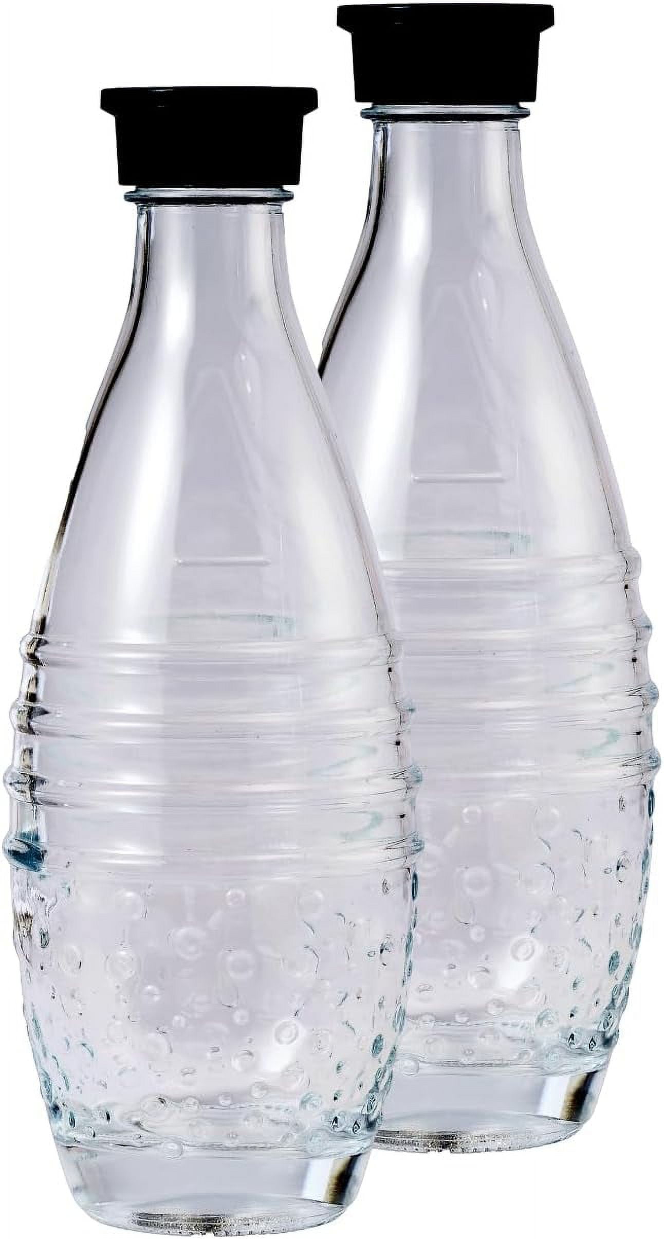 2 Glass Bottles for SodaStream Aqua Fizz Crystal and Penguin ...