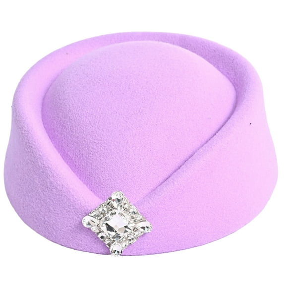 2. Glittering Rhinestones Top Cap Cold Weather Comfortable Hat British ...