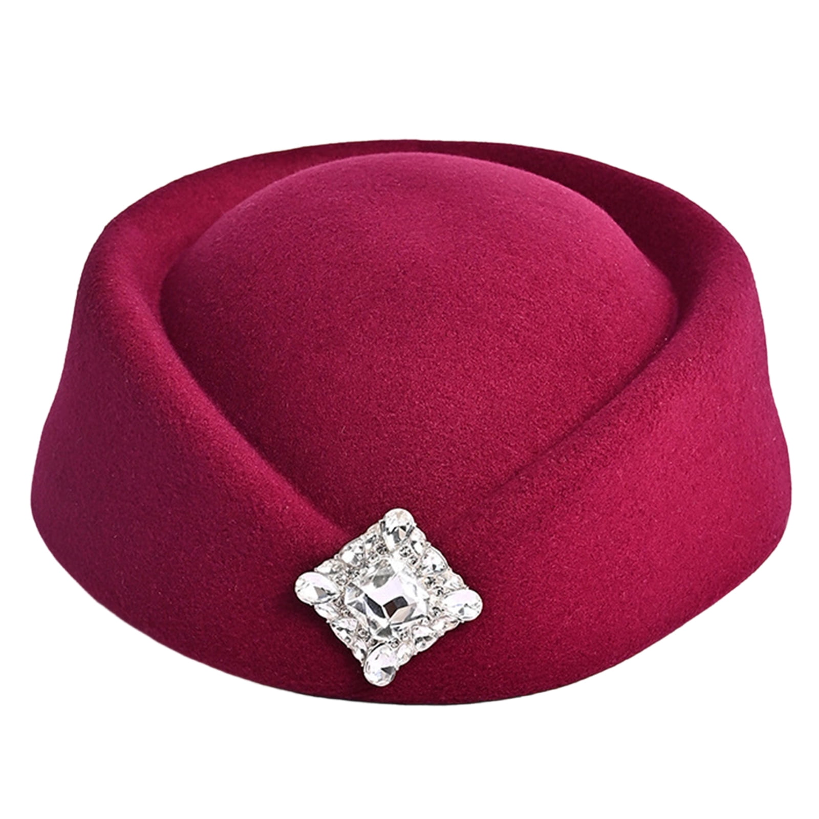 2. Glittering Rhinestones Top Cap Cold Weather Comfortable Hat British ...