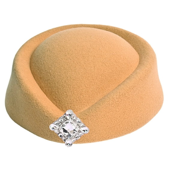 2. Glittering Rhinestones Top Cap Cold Weather Comfortable Hat British ...