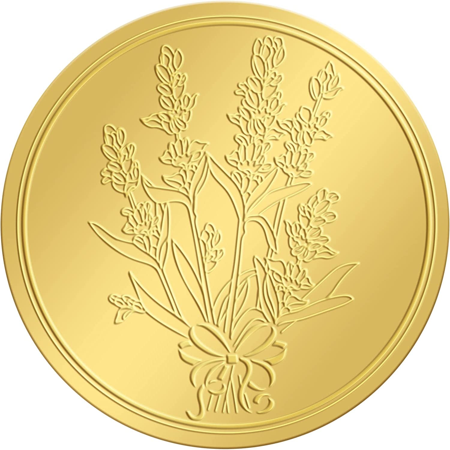 2 Gold Foil Sticker Lavender 100pcs Certificate Seals Gold Embossed ...