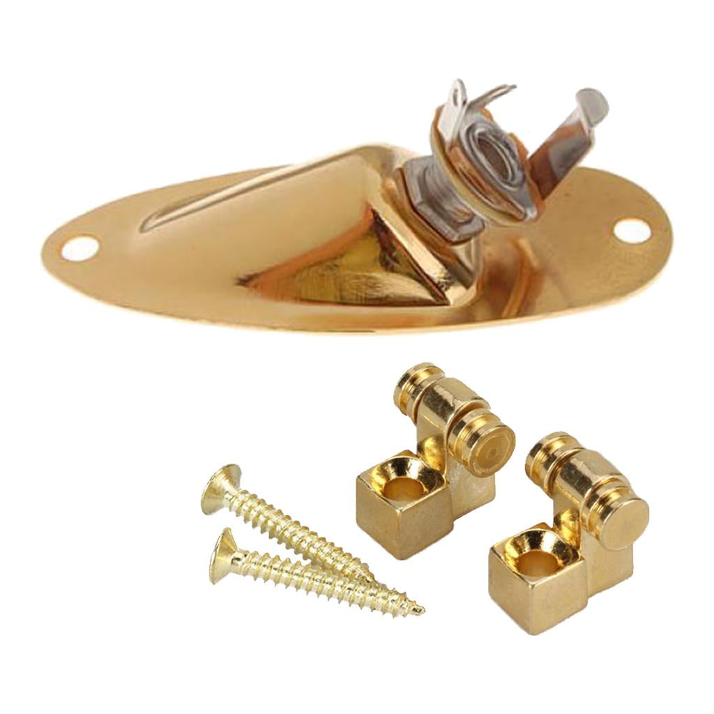 2 Gold Roller String Retainer Trees Screw Set with Socket Guitar Parts ...