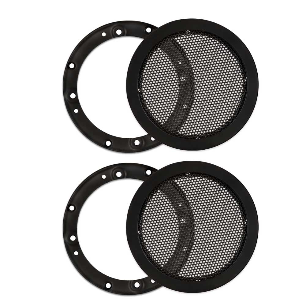2 Goldwood Sound SG-M4 Heavy Duty Steel Mesh Snap On Woofer Grills for ...