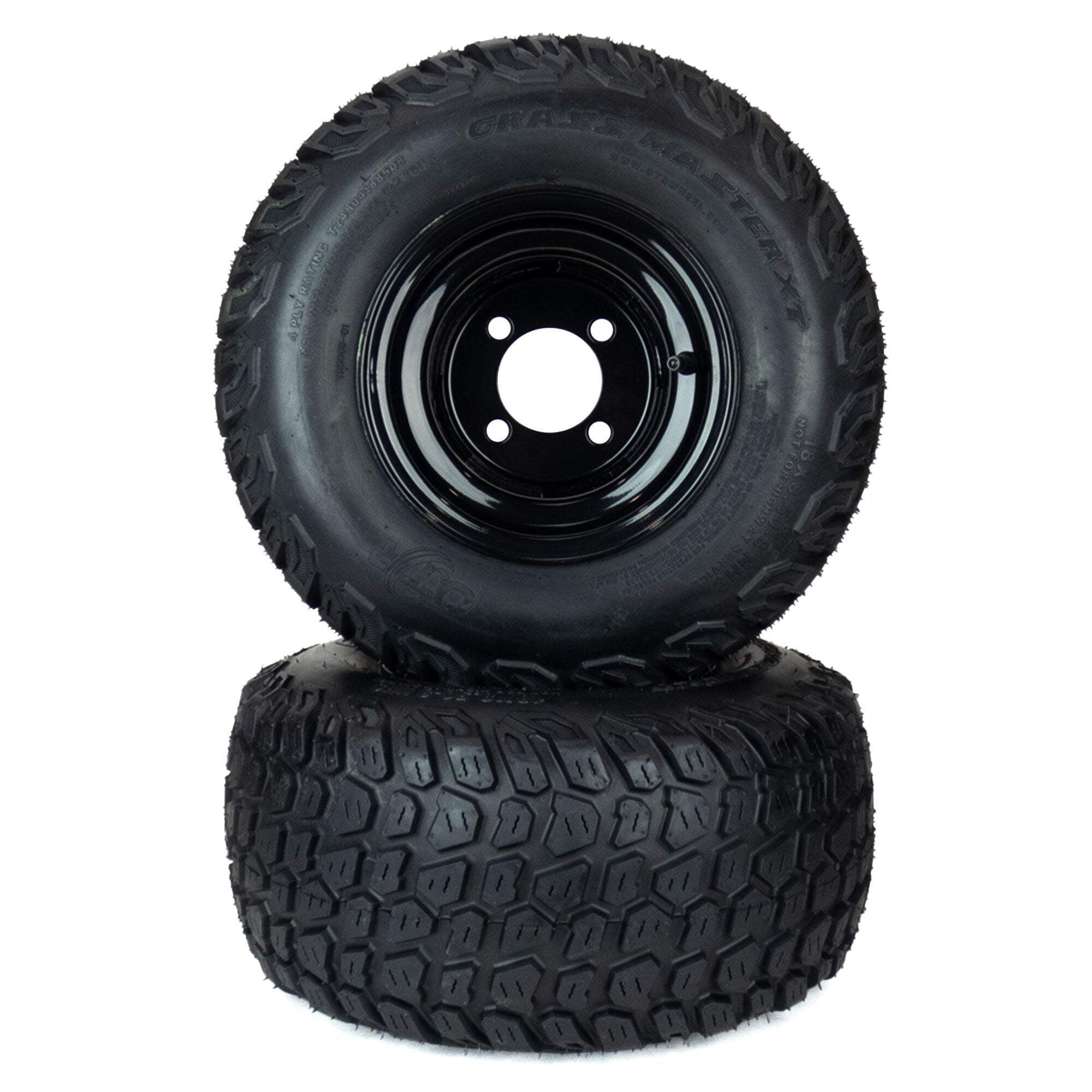 (2) Grassmaster XT Assemblies 18x8.50-8 Golf Cart ClubCar EZGO No Lift ...