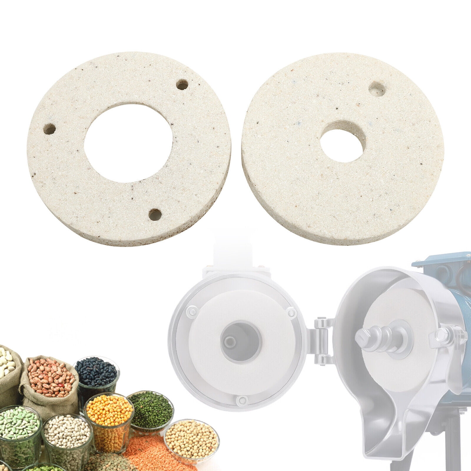 2 Grinding Wheel Sand Milling Sheet for Grain Mill Electric Dry &Wet ...