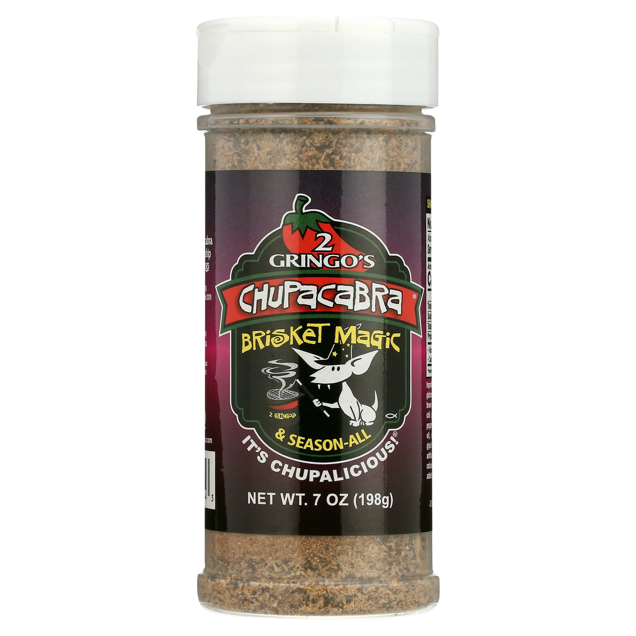 2 GRINGOS Chupacabra Brisket Magic Seasoning, 7oz, BBQ Meat Rub with ...