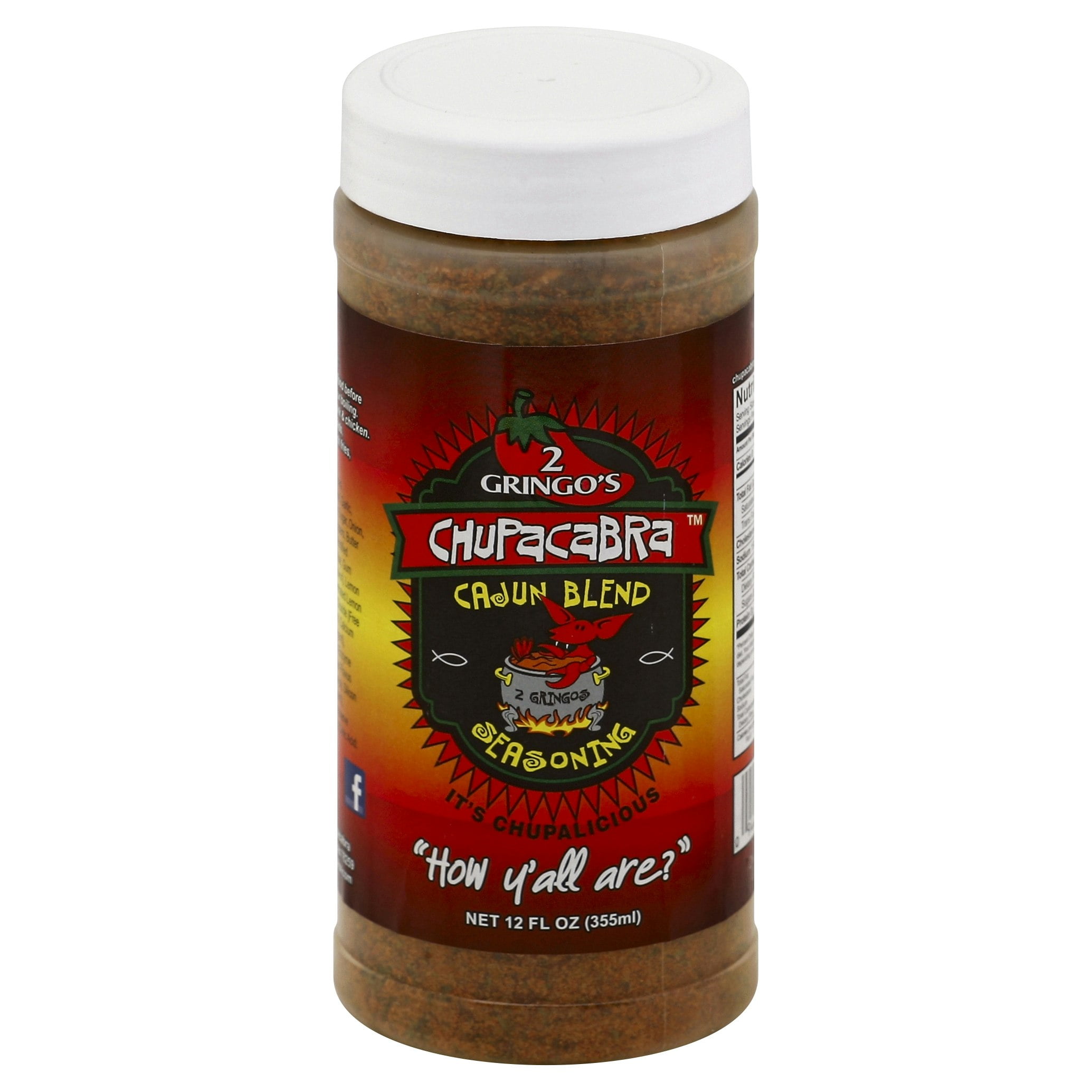 2 Gringos Chupacabra Cajun Seasoning Blend 12 oz (Pack of 6) - Walmart.com