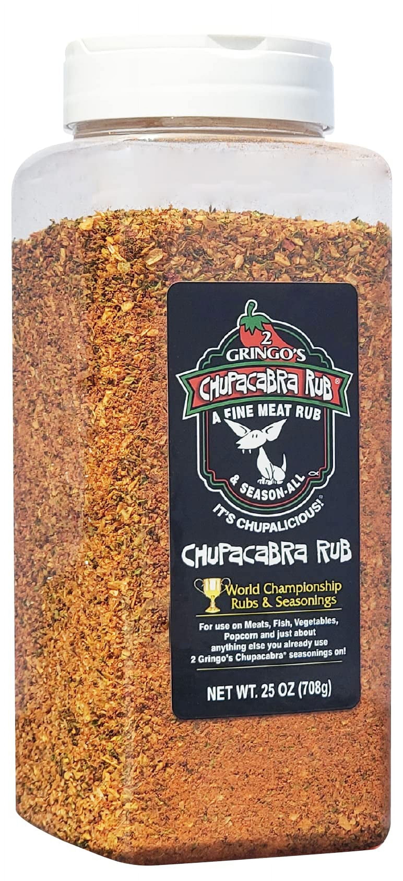 2 Gringos Chupacabra Original STF9 Fine Meat Rub, 25 Ounces - Walmart.com