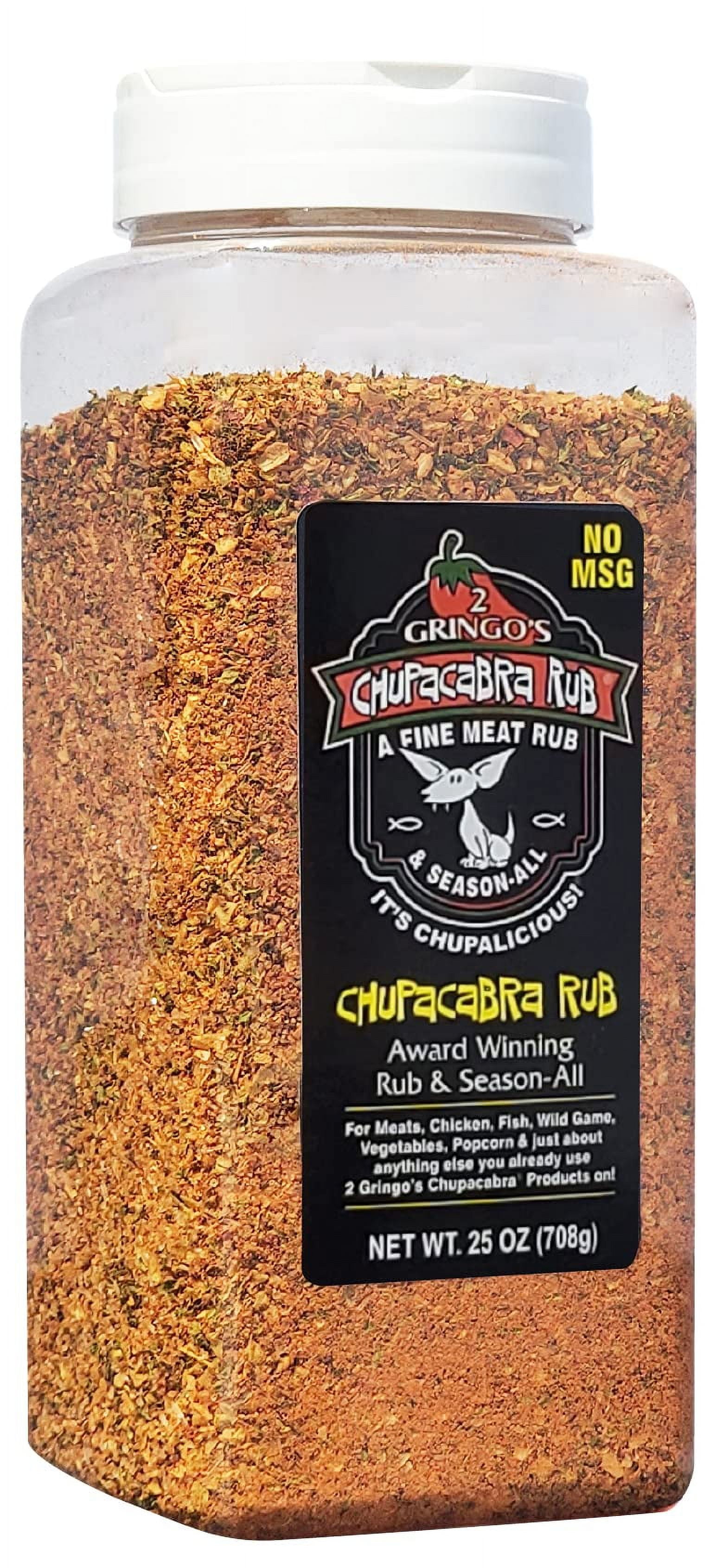2 Gringos Chupacabra Original Seasoning Without MSG, 25 Ounce Bottle ...