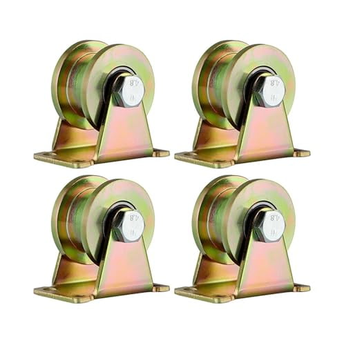 2" Groove Wheel, H-Type Heavy Duty Rigid Caster for Square Tube Track ...