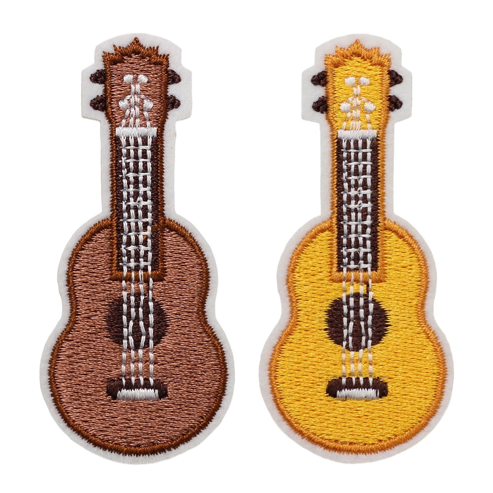 2 Guitar Patch Sew On Applique Patches for Clothing - Walmart.com