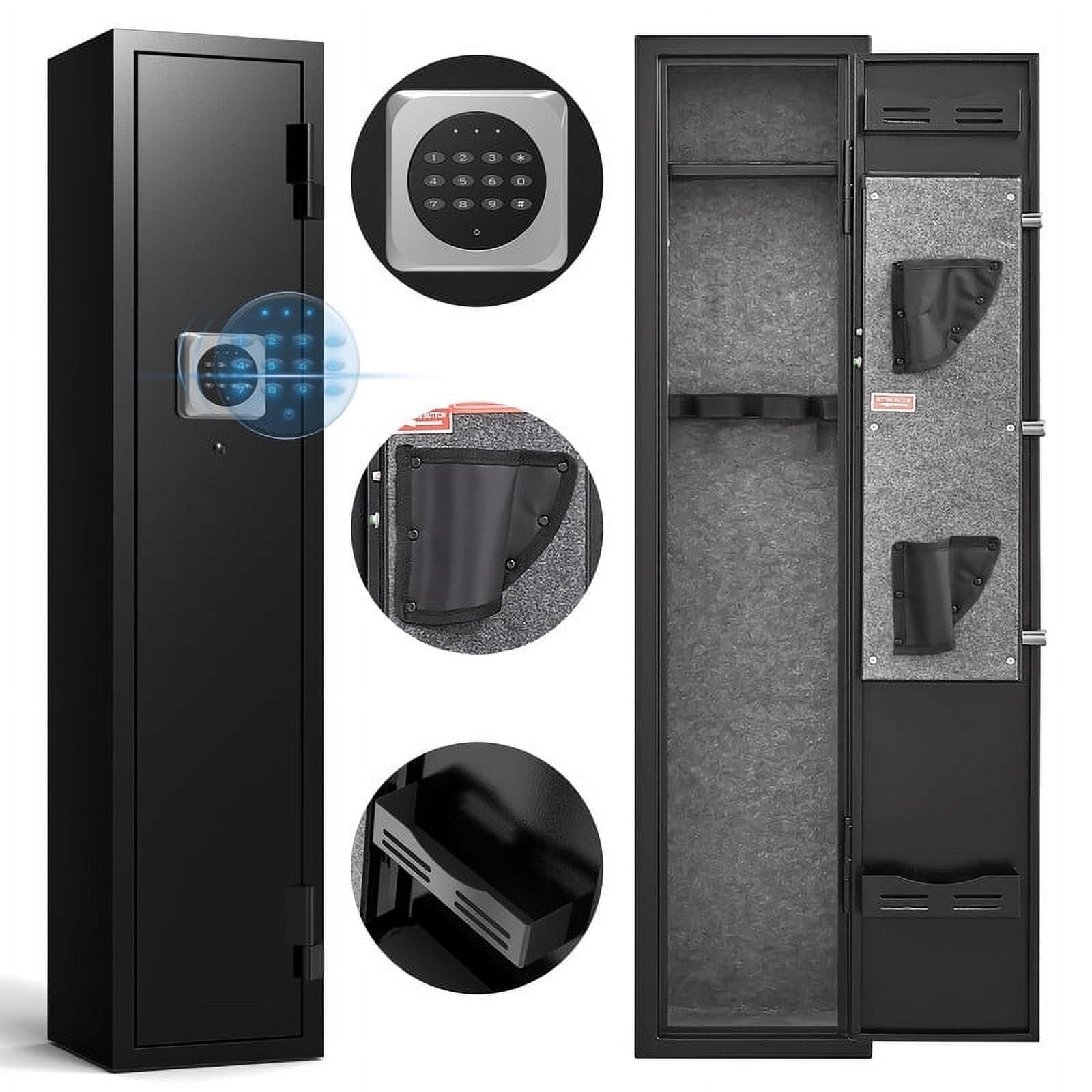 2-Gun Capacity Quick-Access Digital Lock Security Safe Cabinet for ...