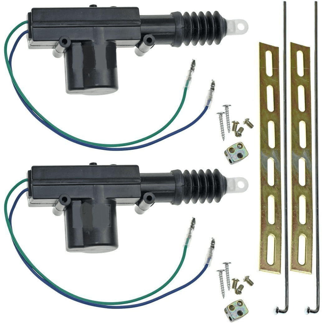 2 HEAVY DUTY Universal Power Door Lock 2 Wire Actuator Motor Kit DLA200 ...