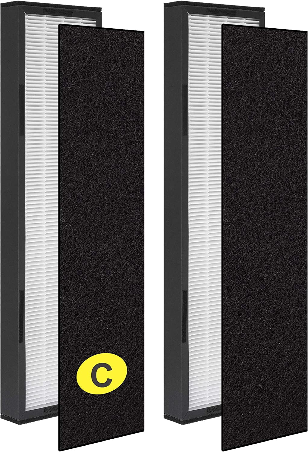 GermGuardian 2 HEPA & 2 Carbon Pre-Filters, Filter C, Compatible with ...
