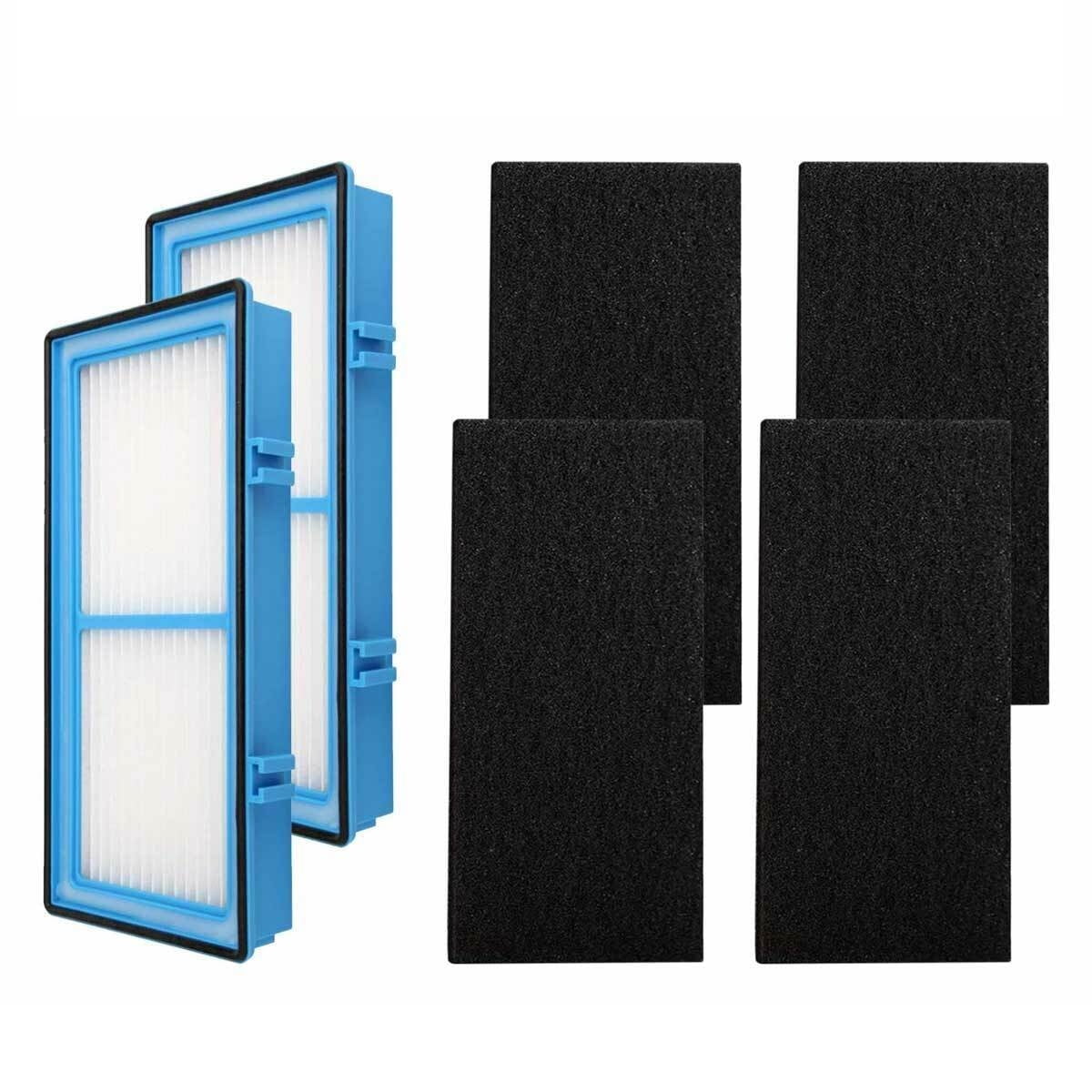 2 HEPA Filter + 4 Carbon Booster For Holmes AER1 Total Air HAPF30AT ...