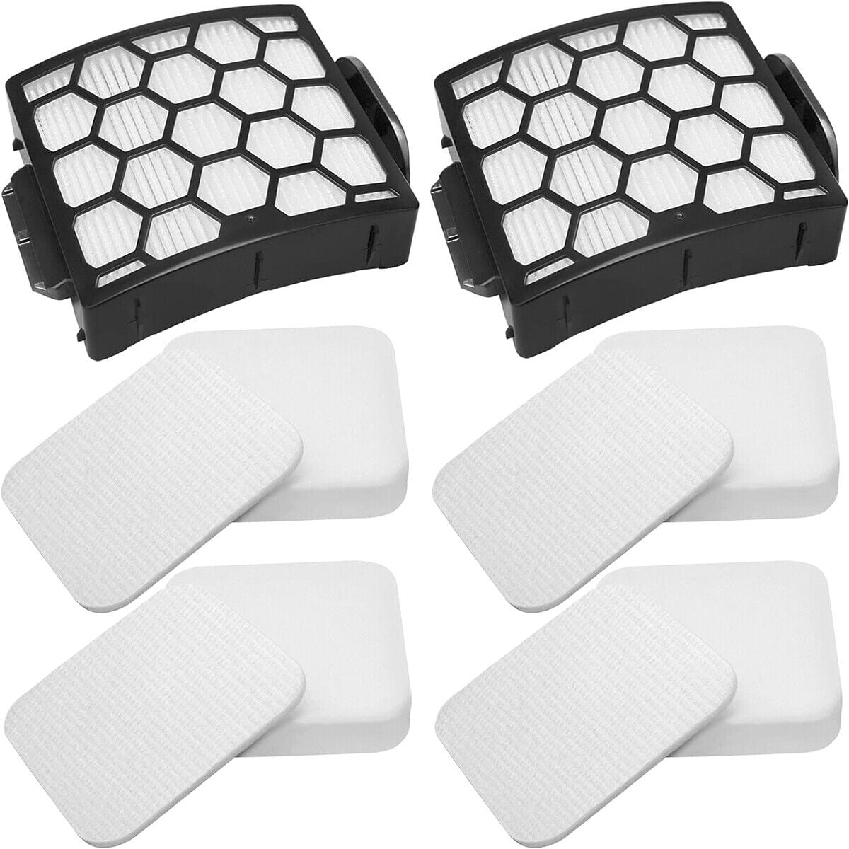 2 HEPA Filters, 4 Foam Filters and 4 Felt Filters Filters for Shark ...