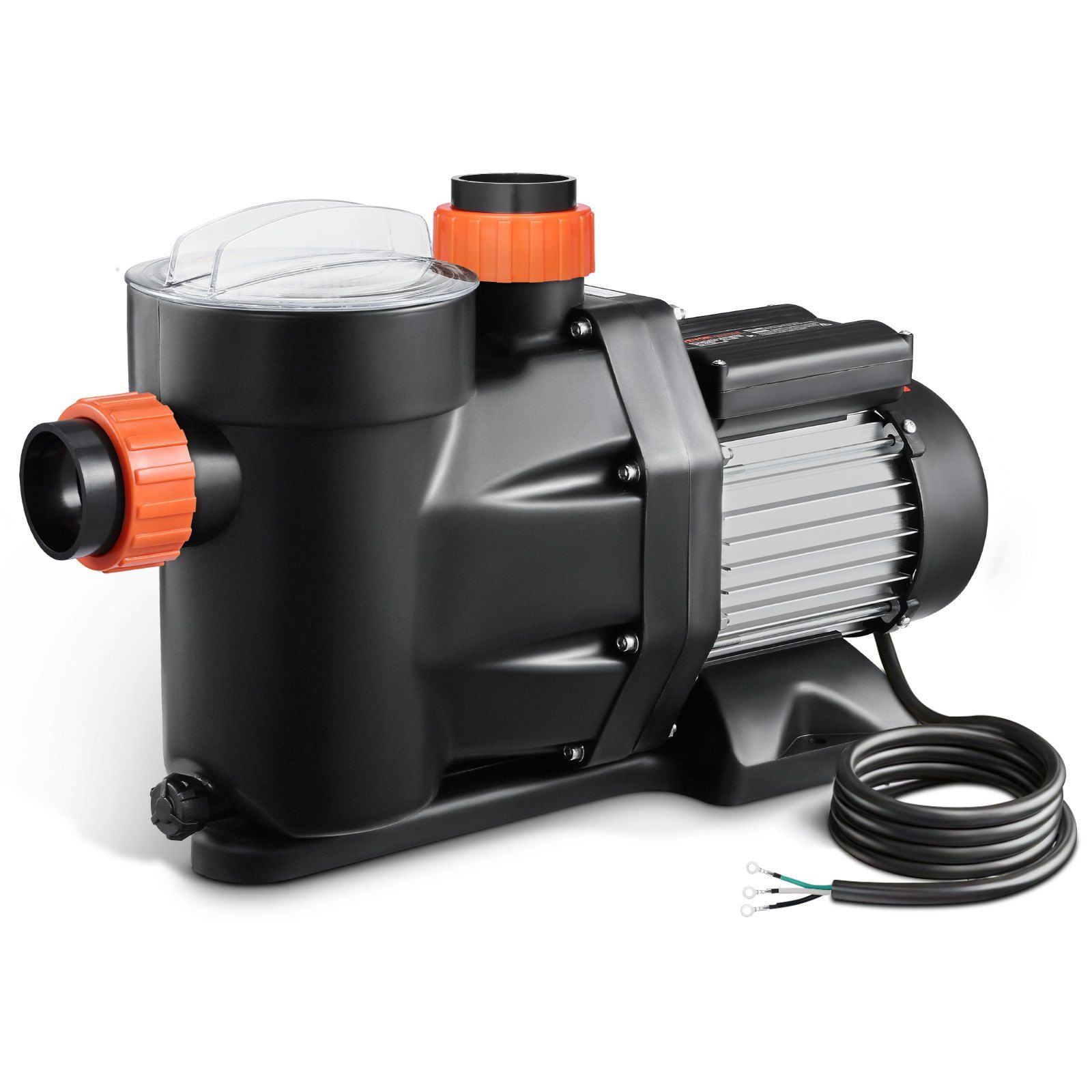 2 HP Above Ground Swimming Pool Pump Single Speed 122 GPM 3450 RPM 220V ...