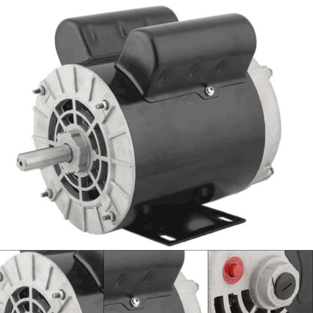 2 HP Air Compressor Duty Electric Motor 56 Frame 3450 RPM Single Phase ...