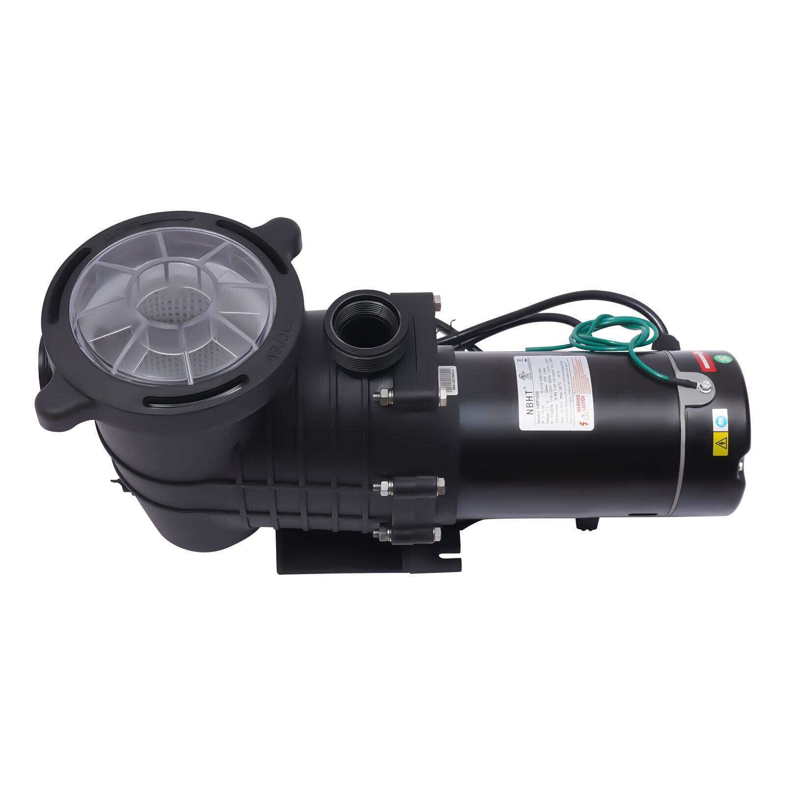 2 HP Swimming Pool Pump Motor, 118.8GPM In/Above Ground Pool Pump for ...