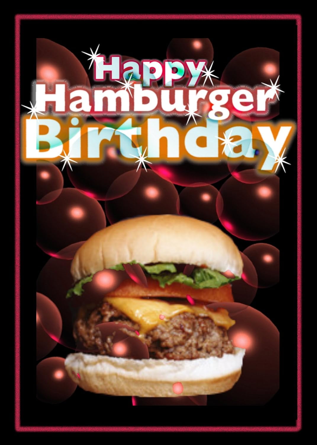 2 Hamburger Greeting Card - Walmart.com