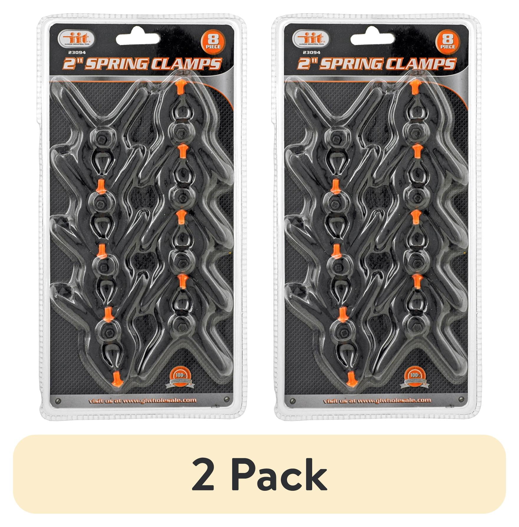 (2 pack) 2" Hand Spring Clamp Set of 8 pieces - Illinois Industrial ...