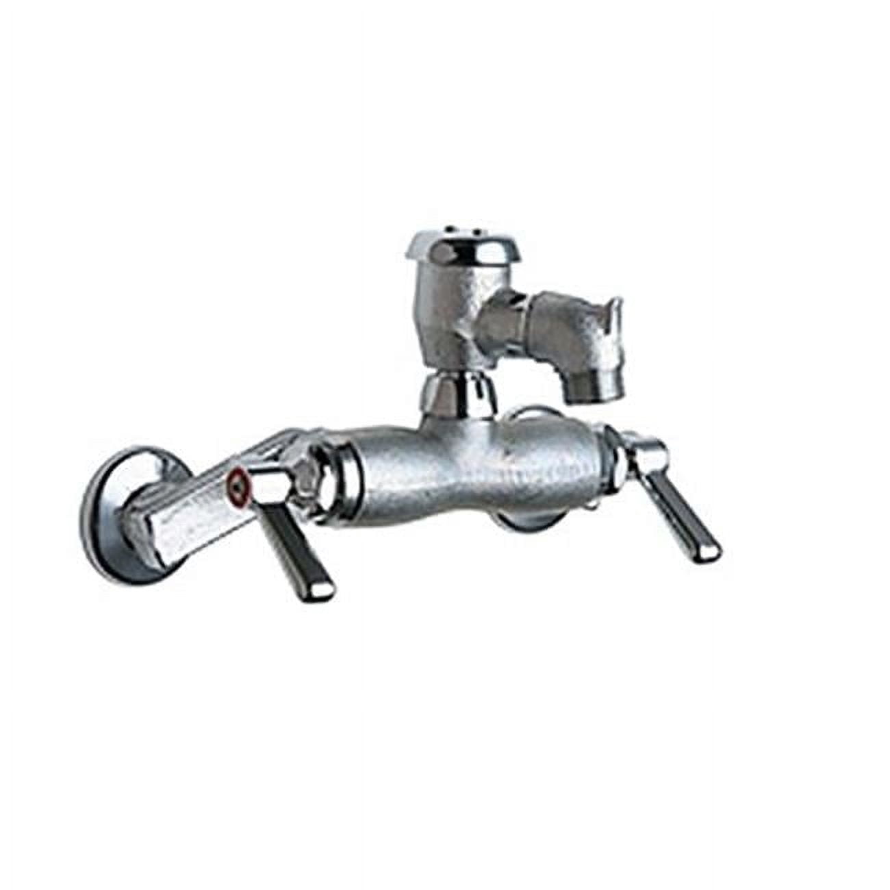 2-Handle Kitchen Faucet in Chrome with Short Spout and Pail Hook ...