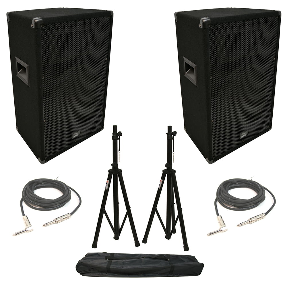 (2) Harmony Audio HA-V12P Pro DJ 12" Passive 450W PA Speaker 1/4 ...