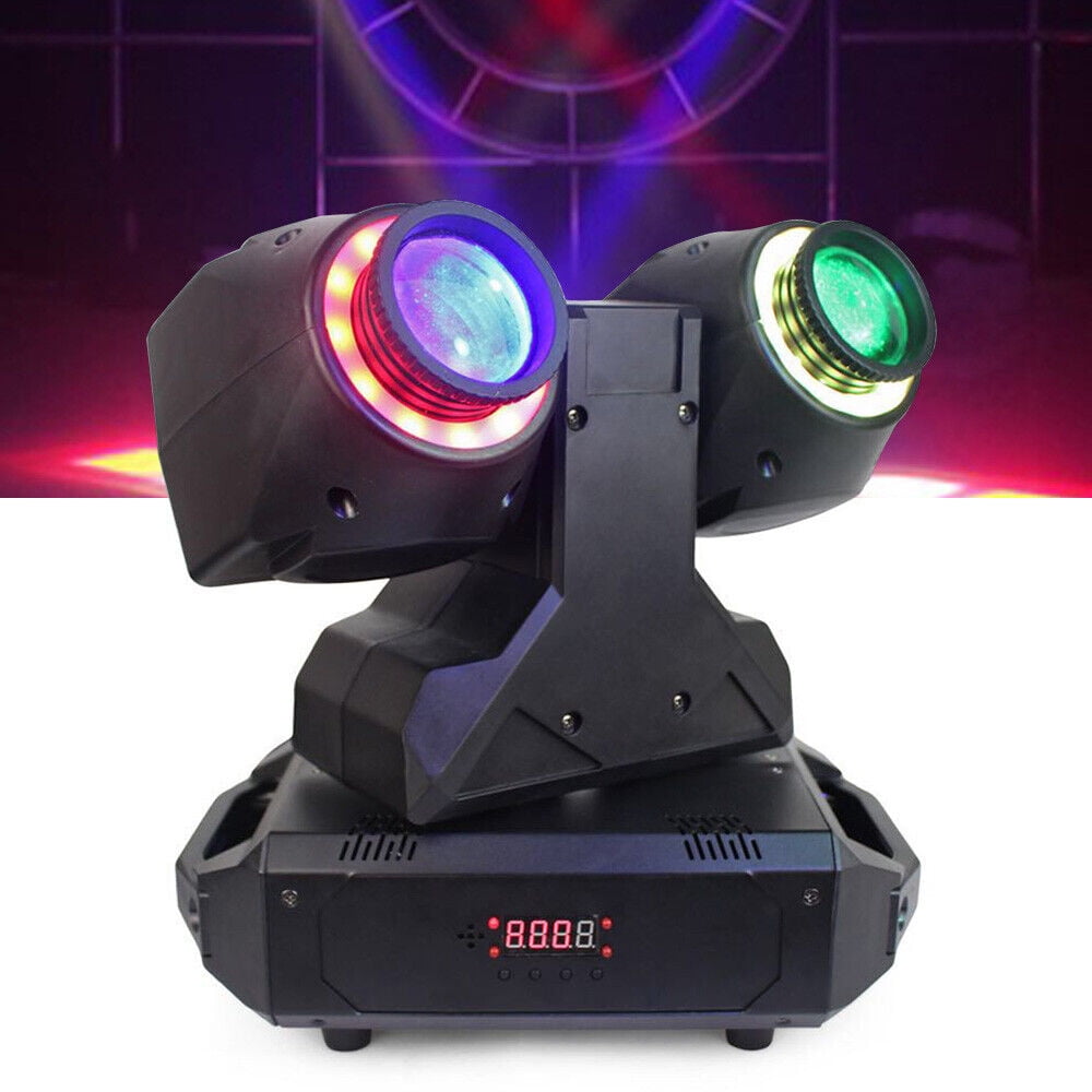 2-Head DMX RGBW LED Stage Lighting, Moving Head Beam Spot Light for DJ ...
