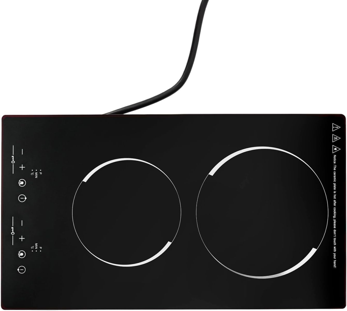 2 Head Induction Cooking Electric Stove Top 2 Burner Electric Cooktop ...